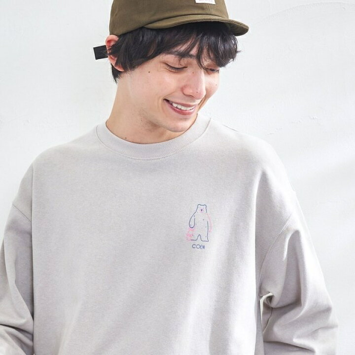 スウェット Ryo Kaneyasuイラストプリント裏毛スウェット ディスカウント