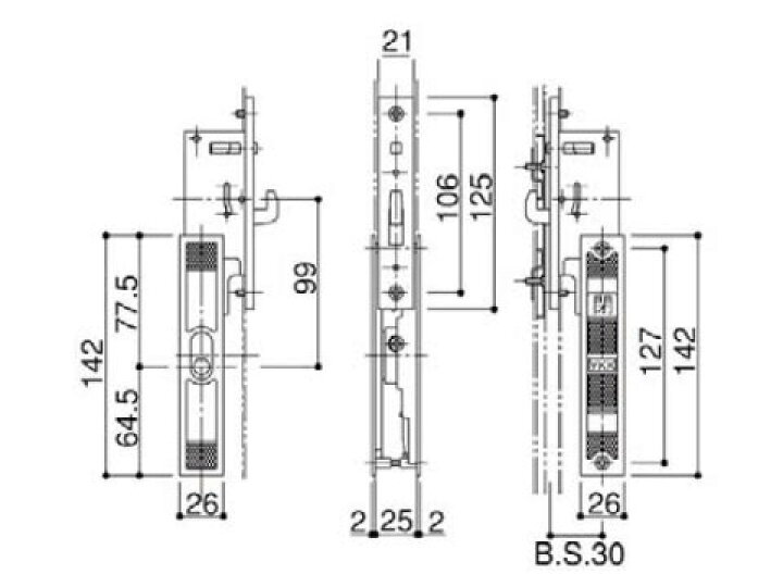 YKKAP住宅部品 戸先 内外締り錠 HH-J-0403 年中無休