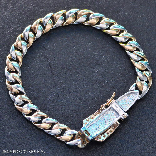 【楽天市場】【MS同時開催★10%OFFクーポン】喜平 ブレスレット K18PG 18金 ピンクゴールド プラチナ Pt900 コンビ メンズ ダイヤモンド バックル金具 喜平ブレスレット ...