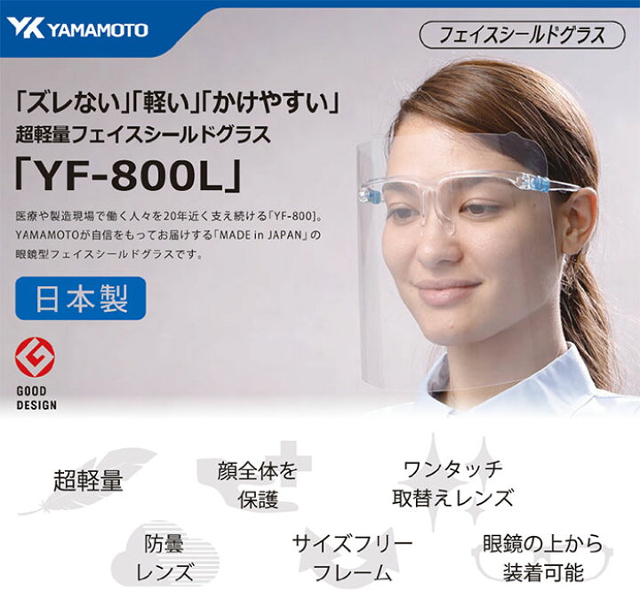 山本光学 YAMAMOTO ハイスペックモデル YF-850S用交換レンズ 反射防止 超軽量 (4枚入り) 目を保護 スペア 飛沫ガード 日 サッシ、窓 | ev-hakuba.com