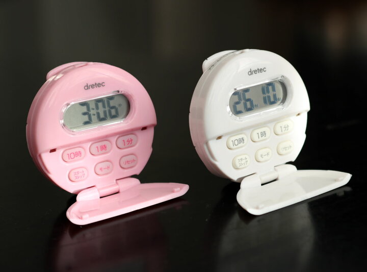 dretec ドリテック バイブタイマー クリップ付き ホワイト T-558WT 【一部予約！】