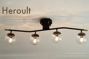 【楽天市場】シーリングライト Heroult エルー ビンテージライクな配色が格好良い シンプルモダンな4灯タイプの天井照明 【INTERFORM インターフォルム】：照明の販売 ...