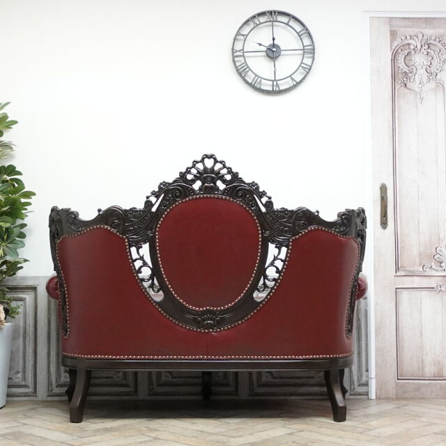 【楽天市場】輸入家具 イタリア ソファ 2人掛け ソファー 二人用 ダブルソファ ヴェネチアン ロココ アンティーク ロココ調家具 かわいい レトロ ヴィンテージ 長椅子 ゴージャス 高級 ...