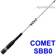 【楽天市場】SBB0 モービルアンテナ コメット 144MHz / 430MHz ブラック仕上 (黒) アマチュア無線 (SBB-0)：アペックスラジオ