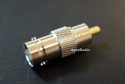 【楽天市場】RCA(P)-BNC(J) 変換中継コネクタ 【ネコポス可】：アペックスラジオ