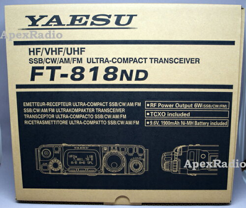 【楽天市場】FT-818ND ヤエス アマチュア無線機 モバイル HF-430MHz オールモード (FT818ND)(YAESU)：アペックスラジオ