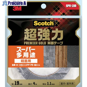 価格.com - 3M 3M スコッチ 超強力両面テープ プレミアゴールド スーパー多用途 粗面用 SPR-19R 19mm×4m (両面テープ) 価格比較