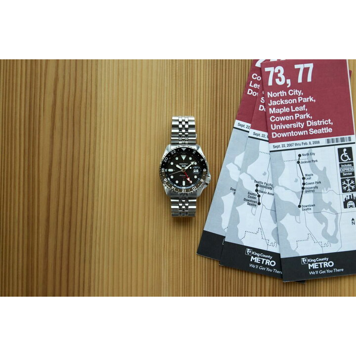 セイコーウオッチ 腕時計 ファイブスポーツ GMT"SPORTS STYLE” SBSC003 メンズ シルバー 2022秋冬新作