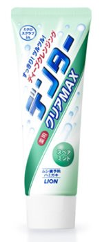 【楽天市場】ライオン デンター クリアMAX スペアミント タテ型 140g フッ素配合歯磨き 医薬部外品 ( 4903301186441 ...