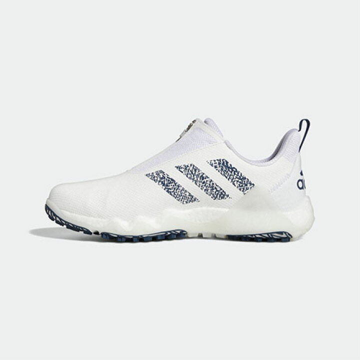 アディダス ゴルフ コードカオス 22 ボア LVL63 スパイクレス ゴルフシューズ GX3938 フットウェアホワイト クルーネイビー クリスタルホワイト 半額品