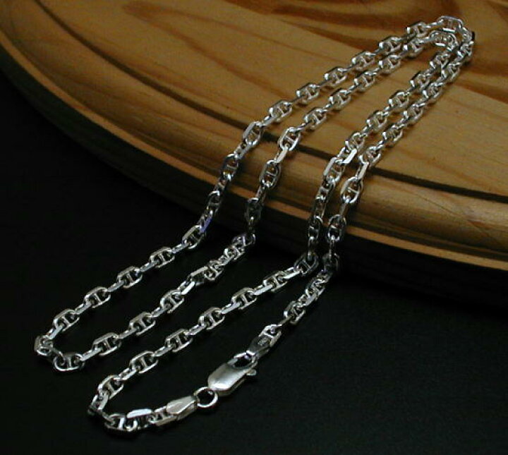 送料0円 シルバー925 チェーン メンズ アンカーチェーン シルバーネックレス 4,5mm 55cm シルバーチェーン シンプル かっこいいネックレス 人気 太い アンカーネックレス 男 船 ...