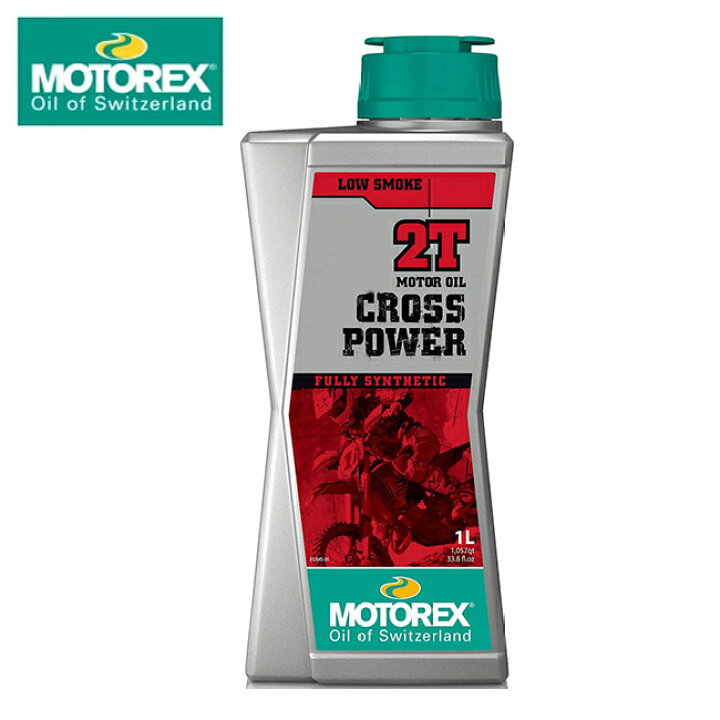 在庫有 モトレックス クロスパワー2T MOTOREX CROSS POWER 2T 100%化学合成油 1L 97813 バイク用 2 ...
