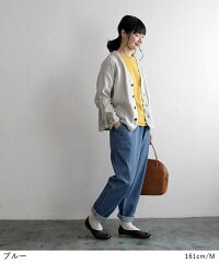 【楽天市場】パンツ テーパードパンツ デニム 総ゴム 甘織り M～3L ／着後レビューでクーポン☆ 大人 ゆったり 体型カバー ボトムス e+ Ms,Ls,LL,3L, earth_eco ...