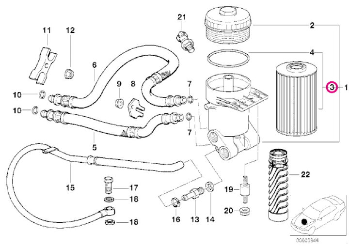 BMW 5シリーズ E34 7シリーズ E32 11429063138対応品 オイルフィルター 福袋