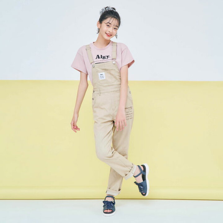 子供服t サマー サロペット ALGY アルジー キッズ 女の子 ジュニア 通学 小学生 中学生 オーバーオール 2022夏 メーカー再生品