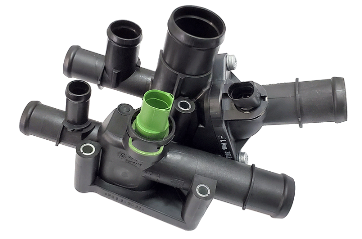 独特の素材 uxcell 新品 サーモスタット ハウジング クーラント フランジ 06A121133D 1999-2006 VW ゴルフ ...