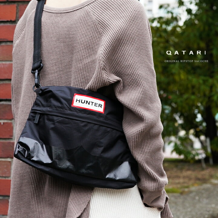 お得な割引クーポン発行中 HUNTER ORIGINAL RIPSTOP SACOCHE BLACK ubc1130kbm-blk ブラック ...