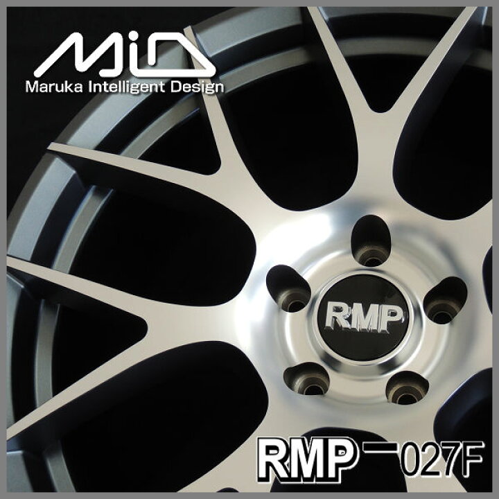 送料無料 クラウン レヴォーグ 225 セミグロスガンメタ 安心のピレリタイヤ ュ 40R19 などに RMP 027F ポリッシ