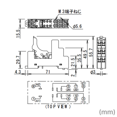 【楽天市場】IDEC (アイデック/和泉電機) SJ2S-07L SJシリーズ 2極 リレーソケット フィンガープロテクトねじ端子形, 定格 ...