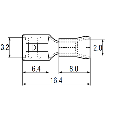 【楽天市場】当日発送・メール便OK JST 日本圧着端子製造 FVDDF0.5-110B-5(BZ) 1個 黄 絶縁付タブ・オン接続子 絶縁皮膜付圧着端子 0.2～0.5mm2 NN ...