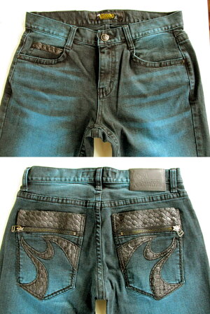 【楽天市場】【本日の1000円引き】CLOUD72 (クラウド72) #714 メンズ オールシーズン ストレートデニム/ジーンズ/韓国産/ストレッチ グリーン 28インチ-34インチ ...