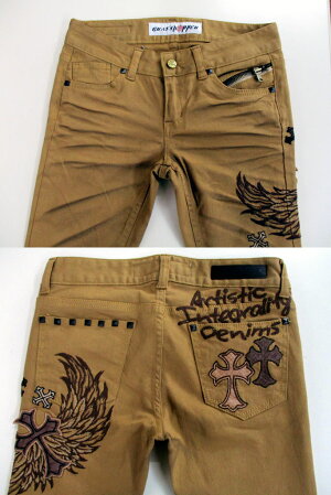 【楽天市場】【なんと！2000円引き】grasshopper/グラスホッパー #660 レディース オールシーズン 美脚ストレッチスキニーデニム/ジーンズ 刺繍/羽根/ウイング/ロゴ/クロス ...