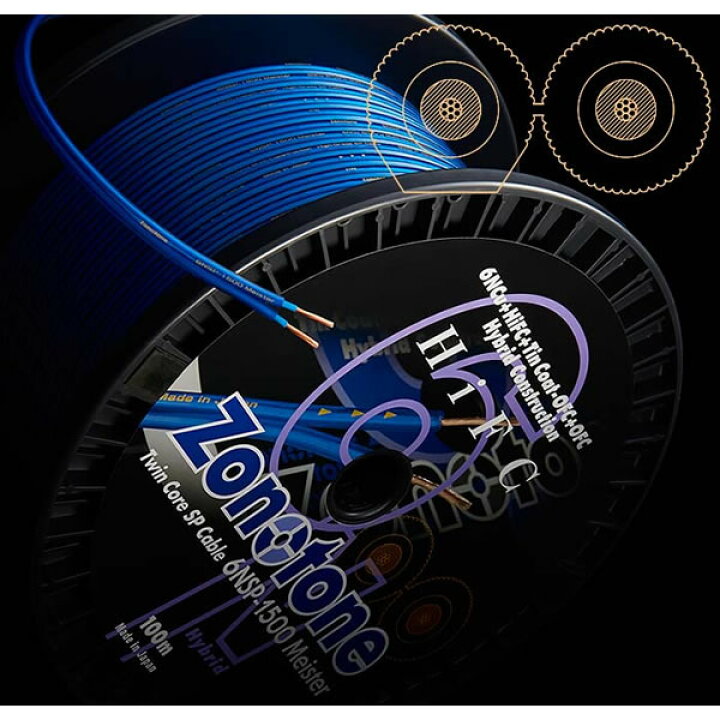 ZONOTONE 6NSP-1500 Meister 1M スピーカーケーブル 1m単位で切り売り可能です 6NSP1500M SEAL限定商品