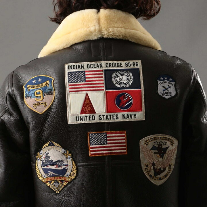 AVIREX アビレックス 6111040 TOP GUN B-3 フライトジャケット 革ジャン レザージャケット トップガン ムートン アウター ブランド 数量限定アウトレット最安価格