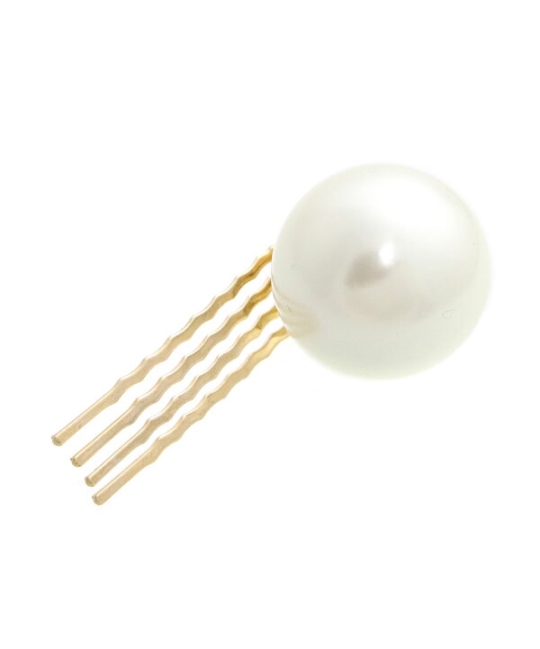 一粒パールコーム M 3cm おしゃれ ヘアアクセサリー 大人っぽい ヘアコーム かんざし シンプル プレゼント H7503 かわいい