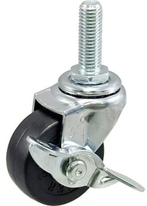 ハンマーキャスター ネジ込み式 自在車 ゴム一体車輪 40mm 420EA-R40 驚きの値段で