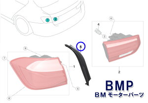 【楽天市場】BMW 純正 F30 F80 3シリーズ 後期LCIテール用 サイド カバー セット ガター カバー：BMモーターパーツ BMW ...
