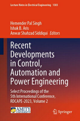 楽天ブックス: Recent Developments in Control, Automation and Power ...