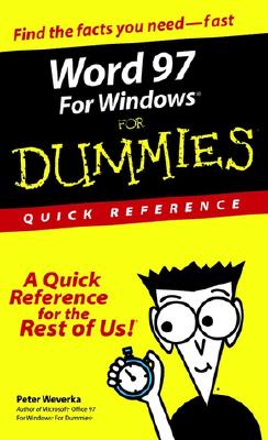 楽天ブックス: Word 97 Windows for Dummies Quick Reference - Peter Weverka ...