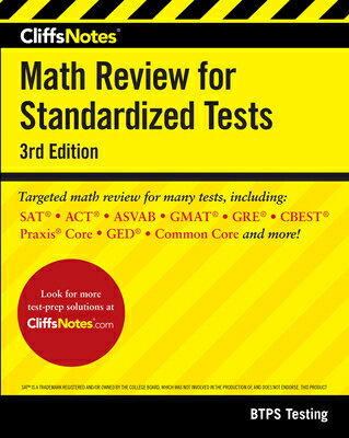 楽天ブックス: Cliffsnotes Math Review for Standardized Tests 3rd Edition ...