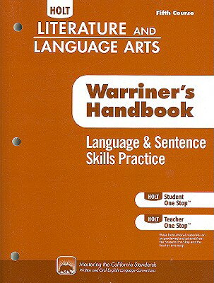 楽天ブックス: Holt Literature & Language Arts Warriner's Handbook: Language ...