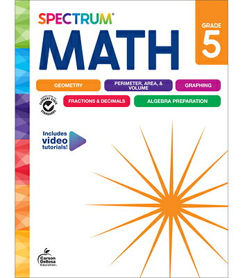 楽天ブックス: Spectrum Math Workbook, Grade 5 - Spectrum - 9781483871486 : 洋書