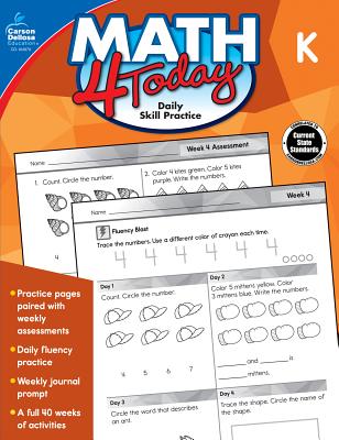 楽天ブックス: Math 4 Today, Grade K - Carson-Dellosa Publishing ...
