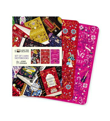 楽天ブックス: Book Lovers by Jenny Zemanek Set of 3 Mini Notebooks - Flame ...