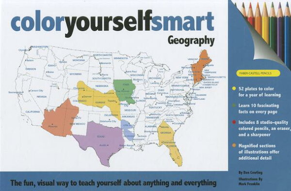 楽天ブックス: Color Yourself Smart: Geography [With 8 Colored Pencils and ...