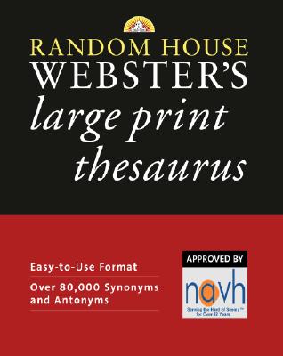 楽天ブックス: Random House Webster's Large Print Thesaurus - Random House ...