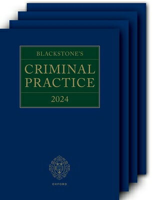 楽天ブックス: Blackstone's Criminal Practice 2024 (Main Work with All ...
