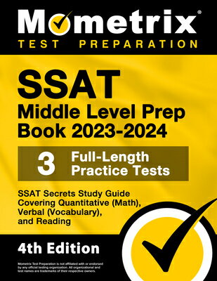 楽天ブックス: SSAT Middle Level Prep Book 2023-2024 - 3 Full-Length Practice ...