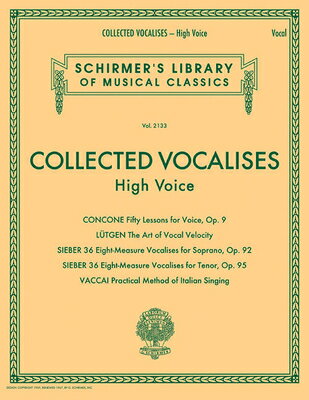 楽天ブックス: Collected Vocalises: High Voice - Concone, Lutgen, Sieber ...
