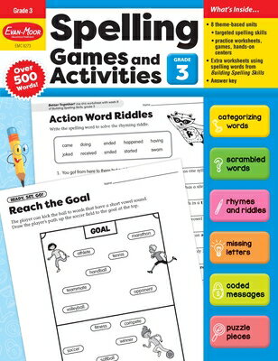 楽天ブックス: Spelling Games and Activities, Grade 3 Teacher Resource - Evan ...