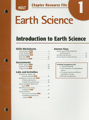 楽天ブックス: Holt Earth Science Chapter 1 Resource File: Introduction to ...