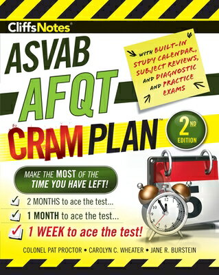 楽天ブックス: Cliffsnotes ASVAB Afqt Cram Plan 2nd Edition - Pat Proctor ...