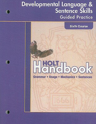 楽天ブックス: Holt Handbook Developmental Language and Sentence Skills Guided Practice, Sixth Course ...