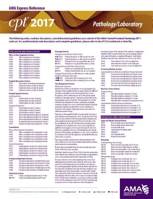 楽天ブックス: CPT 2017 Express Reference Coding Card Pathology/Laboratory - American Medical ...