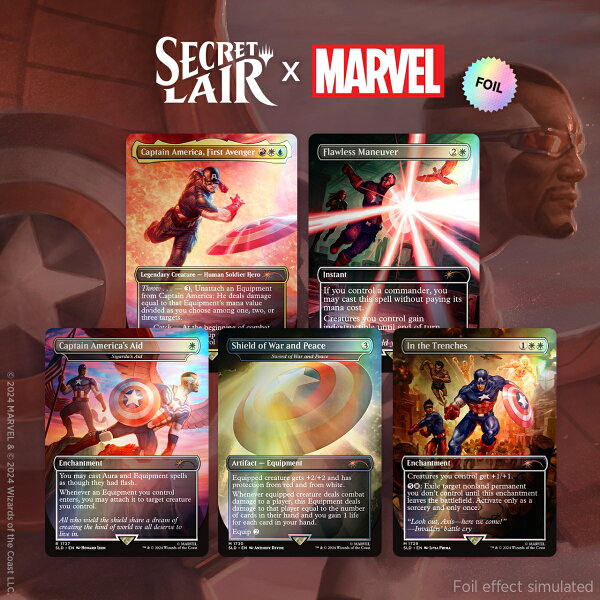 楽天ブックス: マジック：ザ・ギャザリング Marvel Superdrop Secret Lair x Marvel's Captain America Foil Edition ...