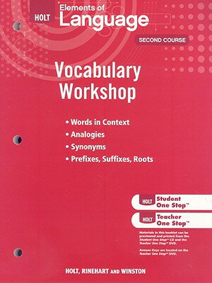 楽天ブックス: Holt Elements of Language, Second Course: Vocabulary Workshop ...
